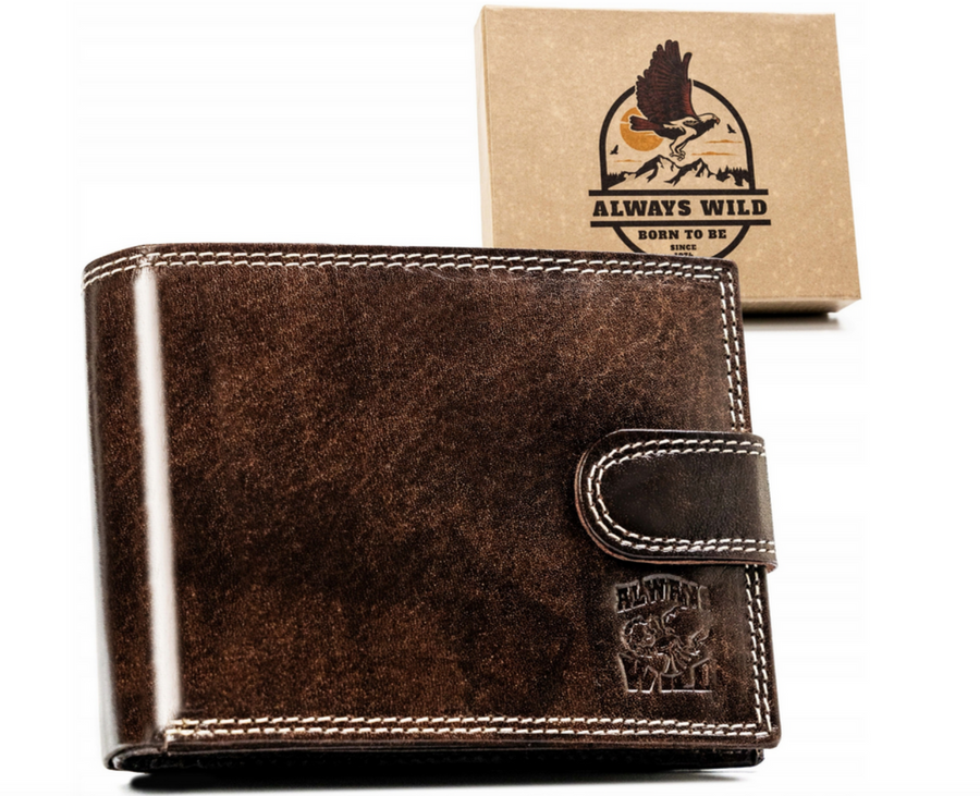 RFID leather wallet Always Wild N992L-KBR | Galanteriacedar.pl