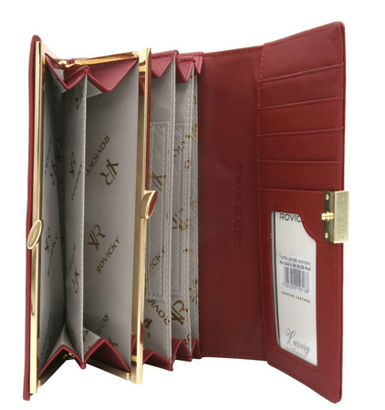 Portfel skórzany RFID ROVICKY RH-24A-1-SH | Galanteriacedar.pl