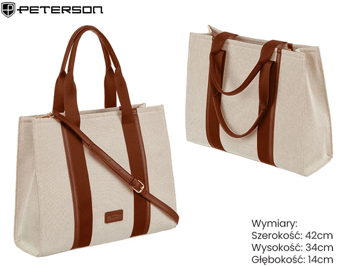 Torebka płócienna PTN CAN-04 Nat-Brown | Galanteriacedar.pl