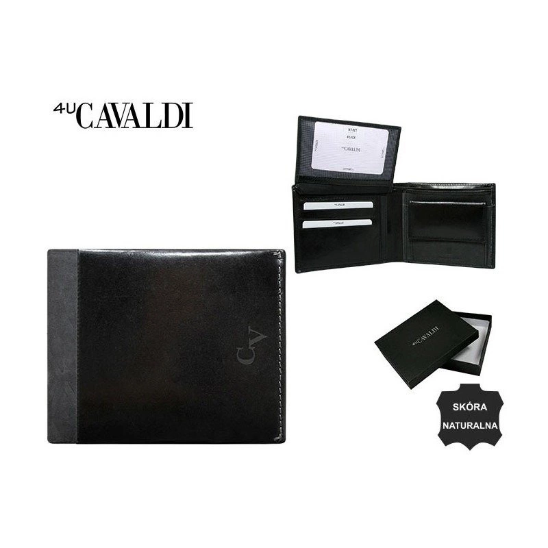 CAVALDI leather wallet N7-IVT | Galanteriacedar.pl