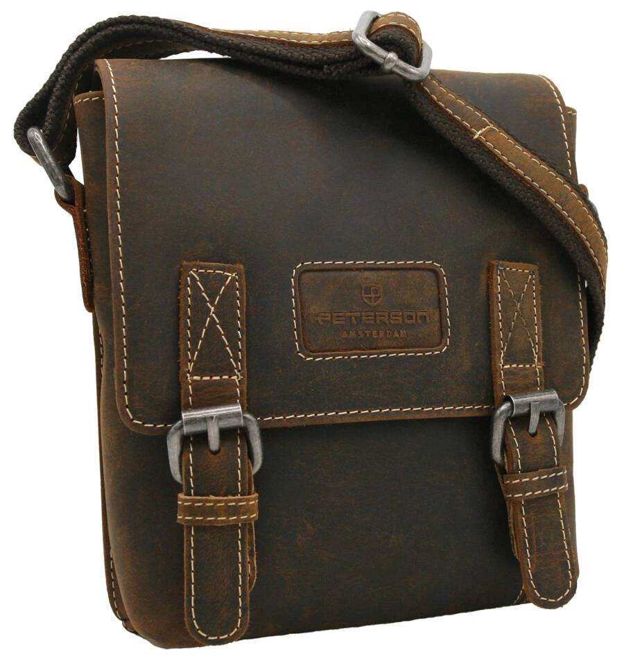 Leather bag PETERSON PTN 996-S-HUN | Galanteriacedar.pl