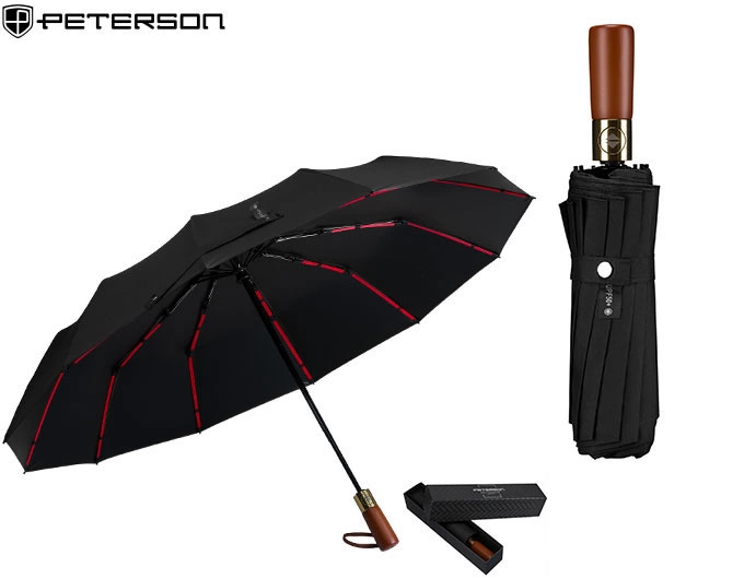 Parasolka Peterson PTN UMB-01L Black | Galanteriacedar.pl