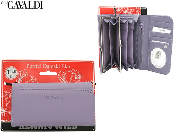 Portfel damski PU K-PAL-1B Lavender | Galanteriacedar.pl